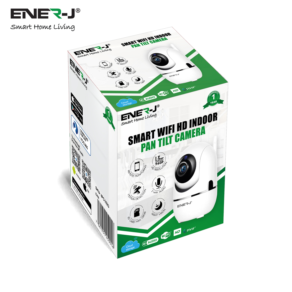 Ener-J Smart Mini Indoor Camera with Auto Tracker – Home Secure Store