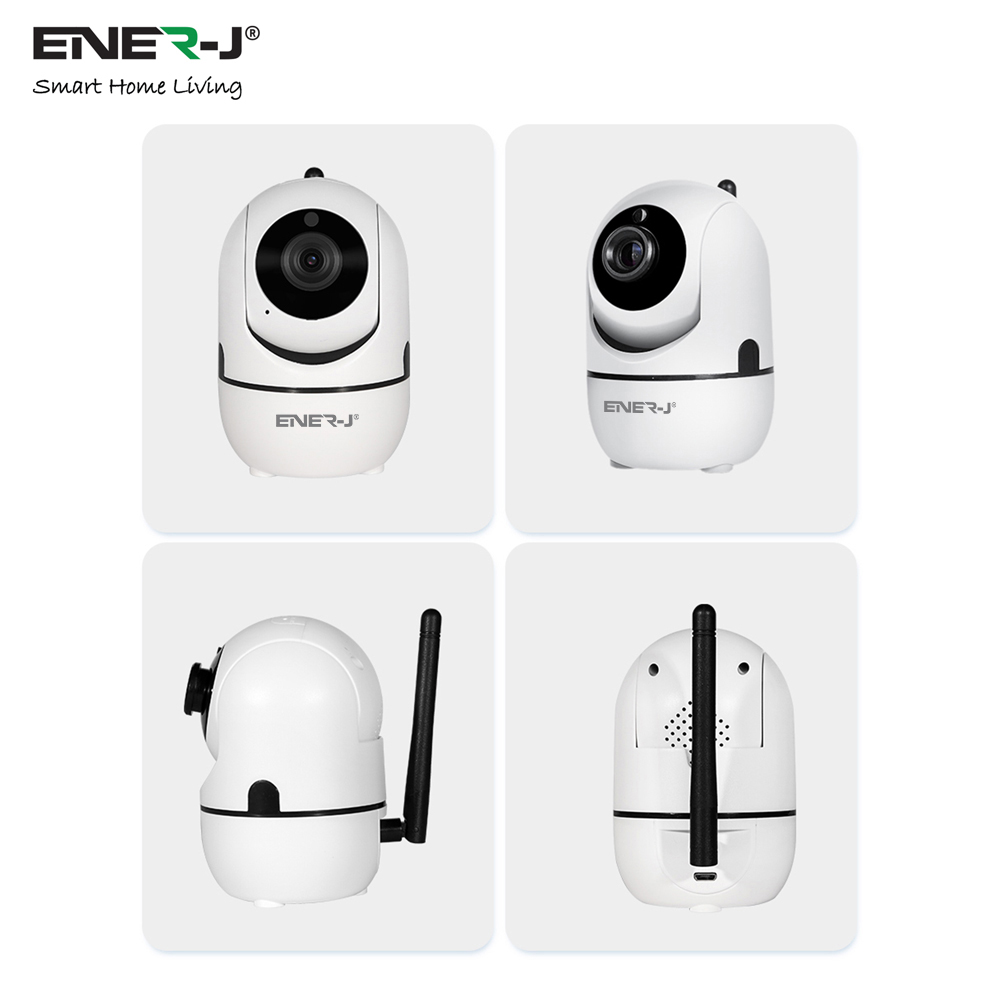 Ener-J Smart Mini Indoor Camera with Auto Tracker – Home Secure Store