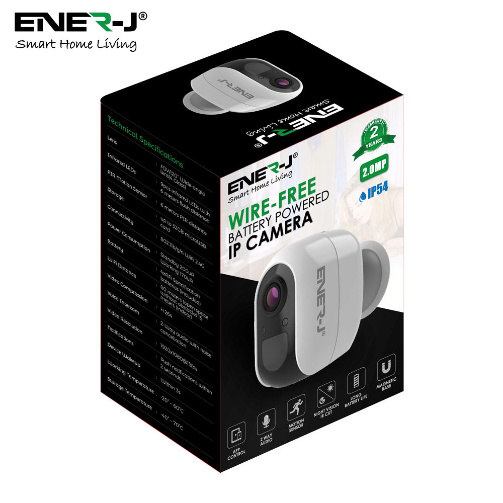 Ener-J Smart Wireless Camera – Home Secure Store
